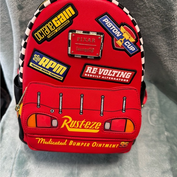 Loungefly | Bags | Loungefly Cars Lightning Mcqueen Red Rusteze Light ...